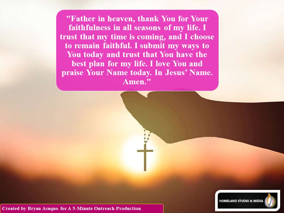 A 5-MINUTE OUTREACH: prayer