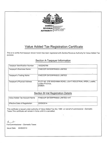 Free Vat Certificate Template PSD For Aliexpress Selling Account