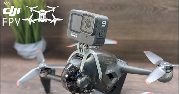 Drone DJI FPV, l'adattatore per la GoPro per le riprese stabilizzate ...