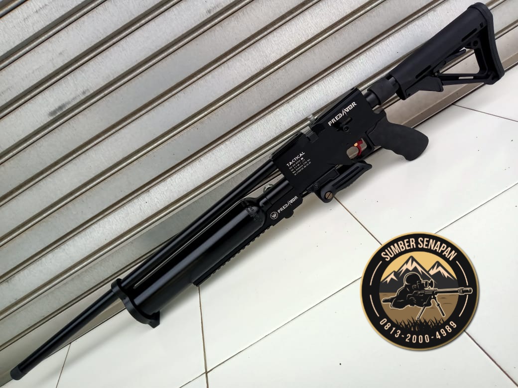 Jual Senapan Angin PCP: SENAPAN ANGIN PCP FULL CNC PREDATOR TACTICAL BOCAP 500CC POPOR LIPAT ...