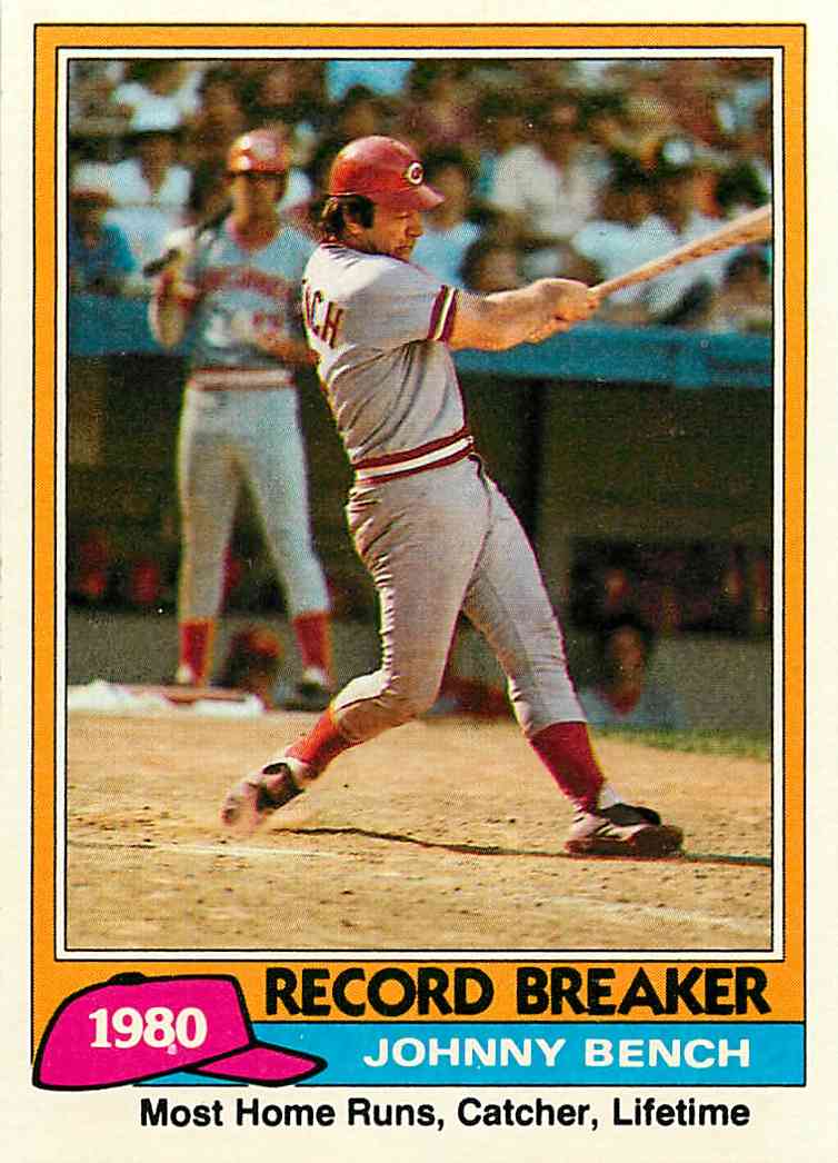 Baseball Cards Come to Life!: 1981 Topps Record Breaker: Johnny Bench