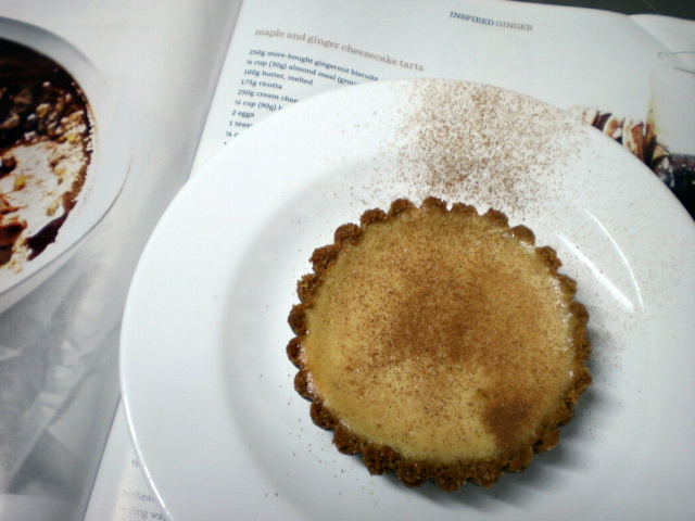 Doing A Julie/Julia: Maple and Ginger Cheesecake Tarts