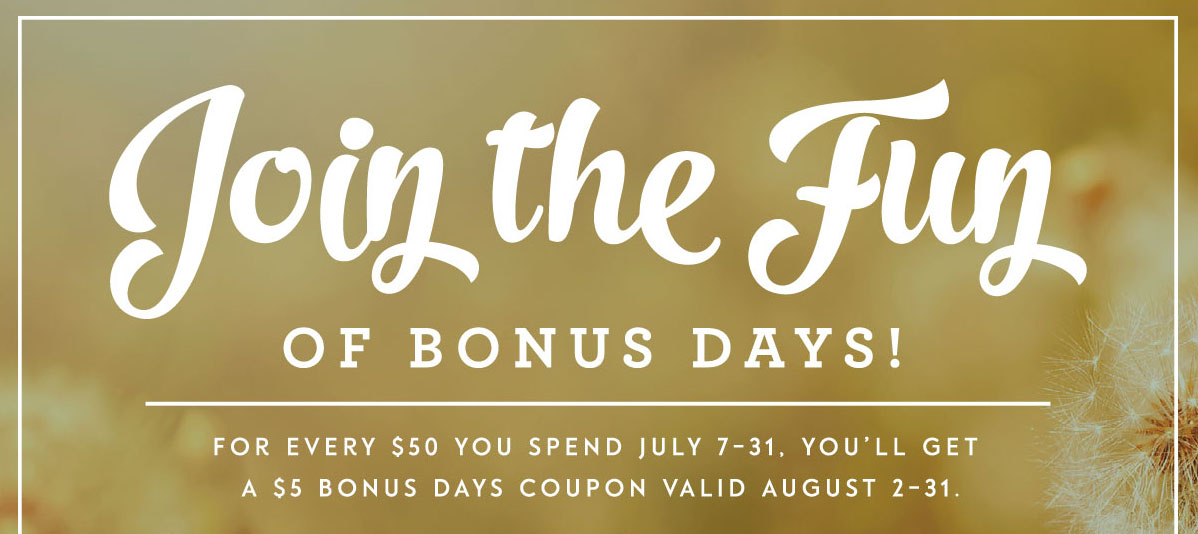 Bonus Days & July's Online Orders Card [Create With Christy]