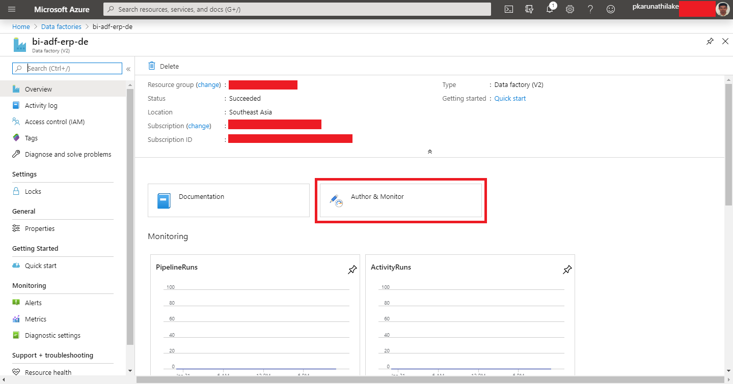 Data Factory - ADF Portal
