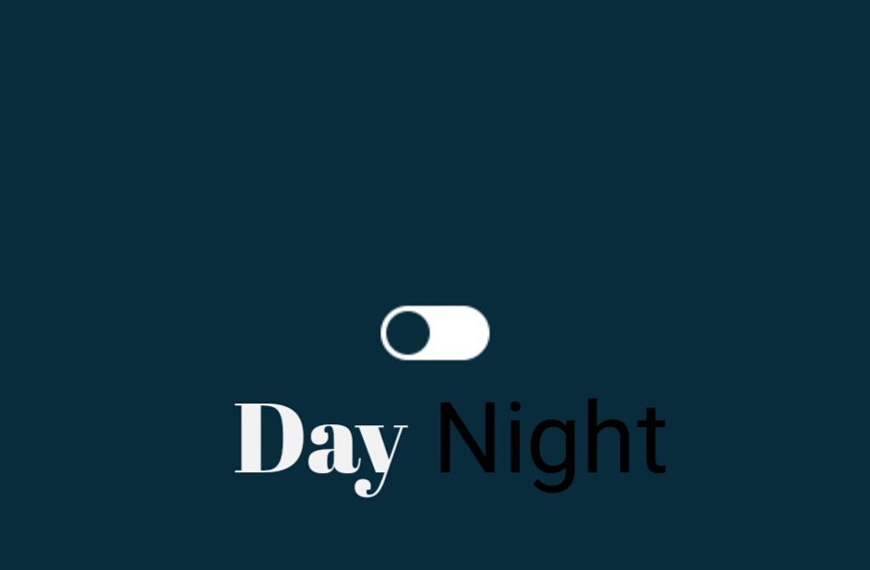 Day And Night Css Animation Web Design