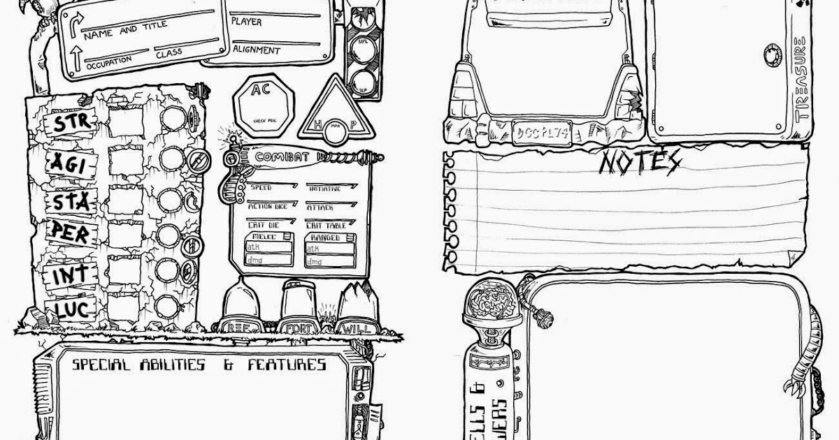 Crawling Under a Broken Moon: Official CUaBM/DCC character Sheet