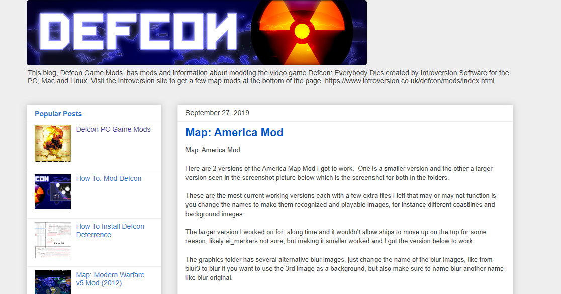 Defcon Game Mods