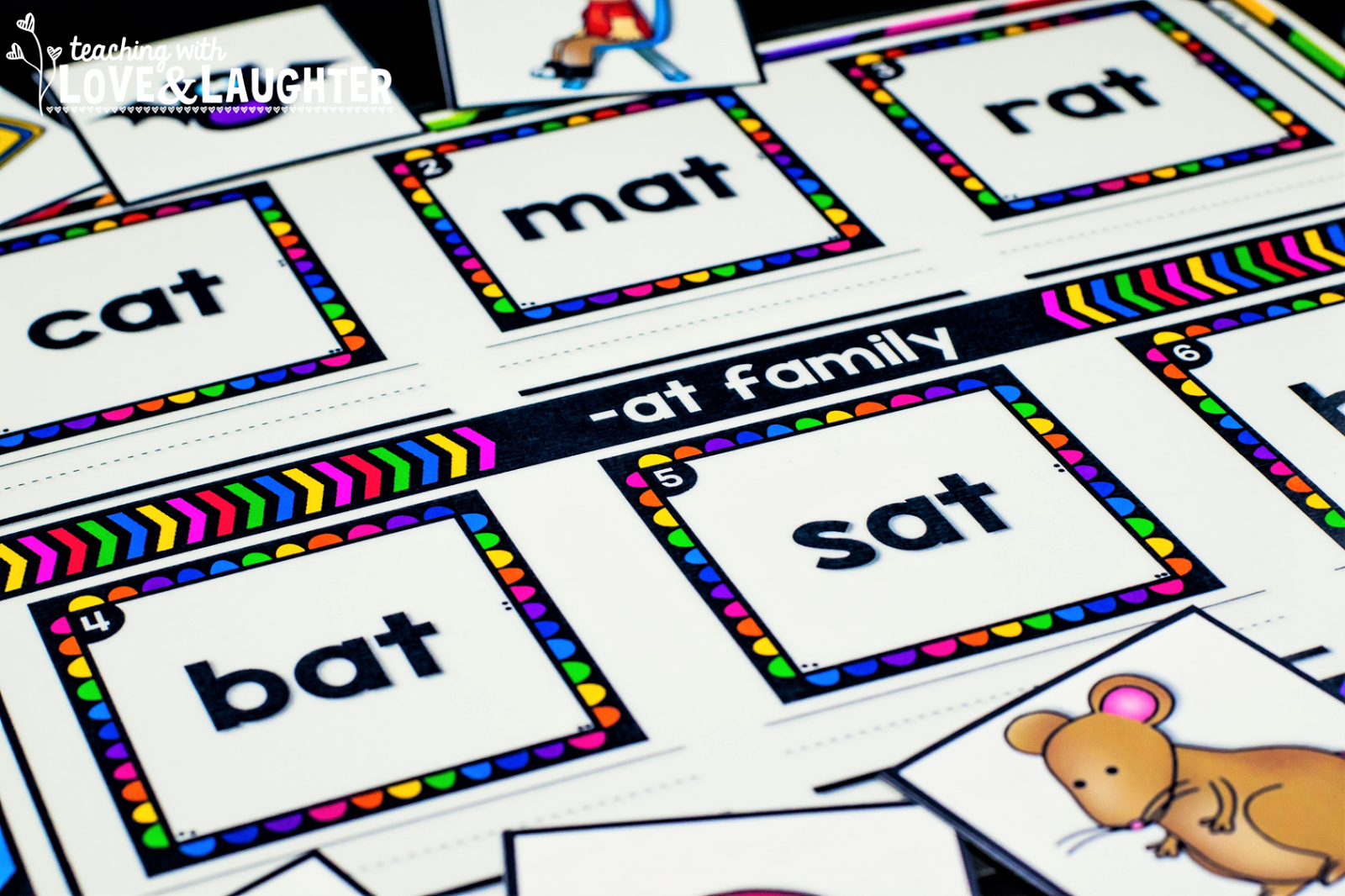 Teaching With Love and Laughter: CVC Word Family Mats...a GREAT ...