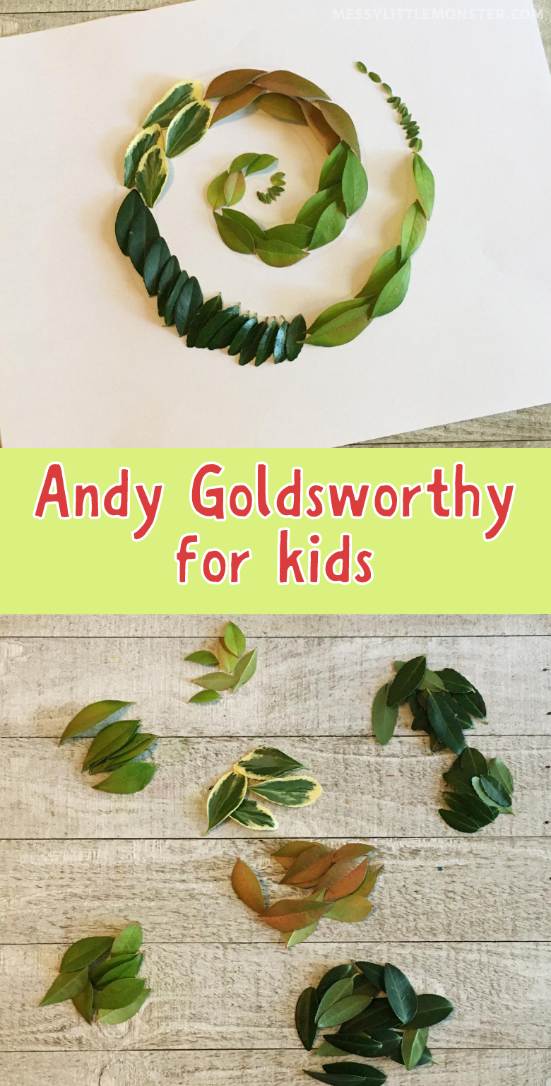Andy Goldsworthy for Kids Art Project - Messy Little Monster