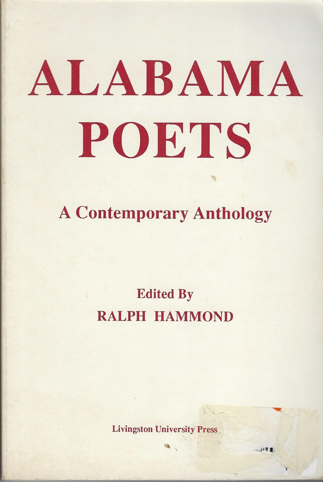Alabama Yesterdays: Anthology of Alabama Poetry 1928