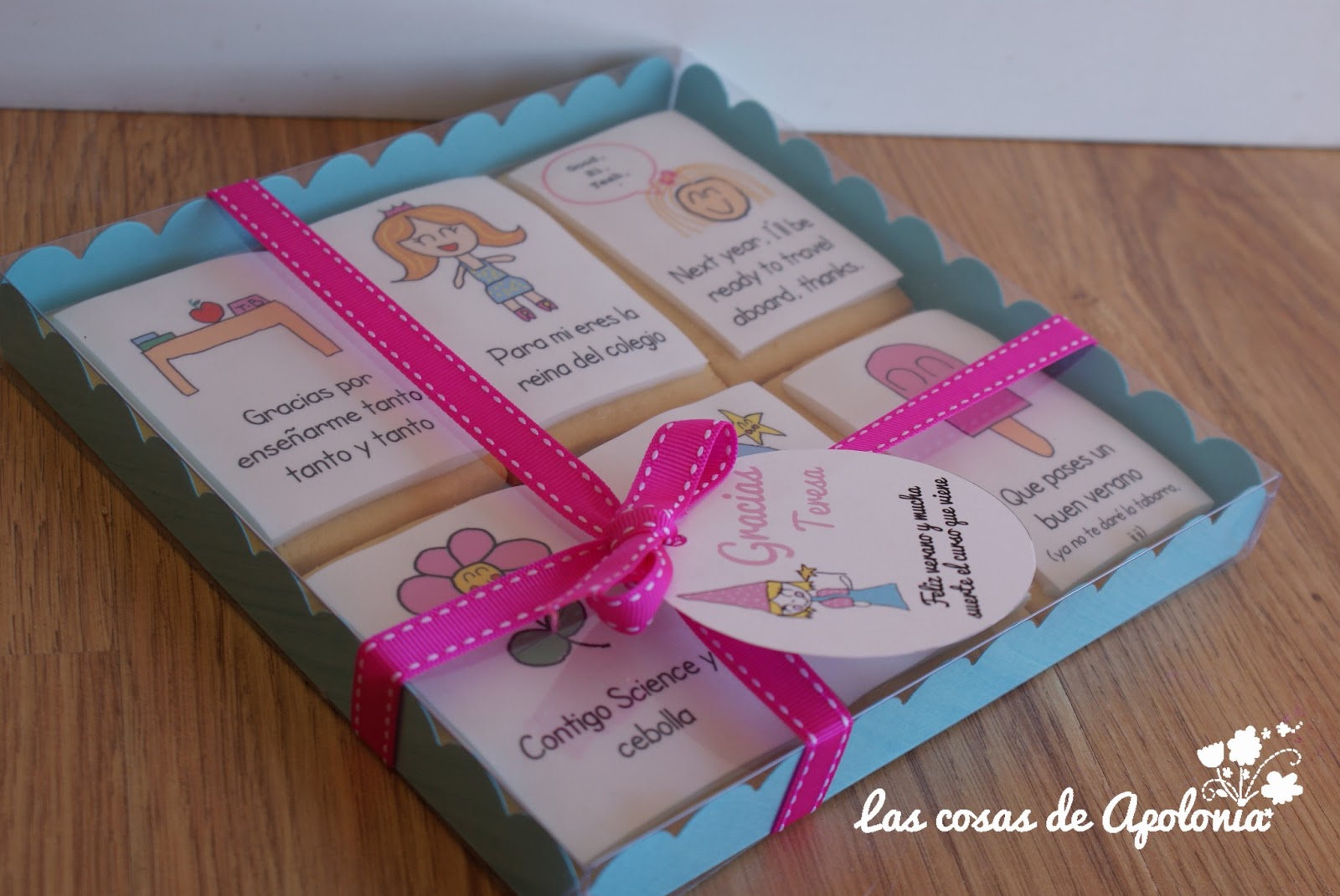 Galletas mensaje para despedir a una profe y reflexiones varias