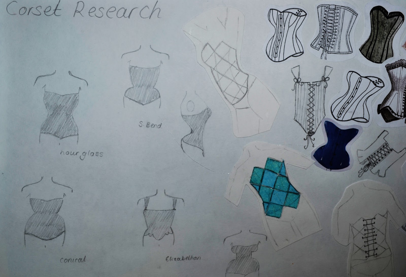 A Level Textiles Portfolio: Unit 1- Architecture Corset