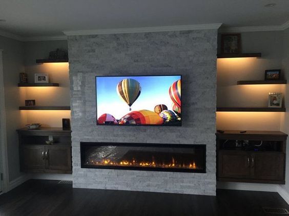 Stunning Fireplace TV Wall Ideas To Love / Home Decor & Weddings