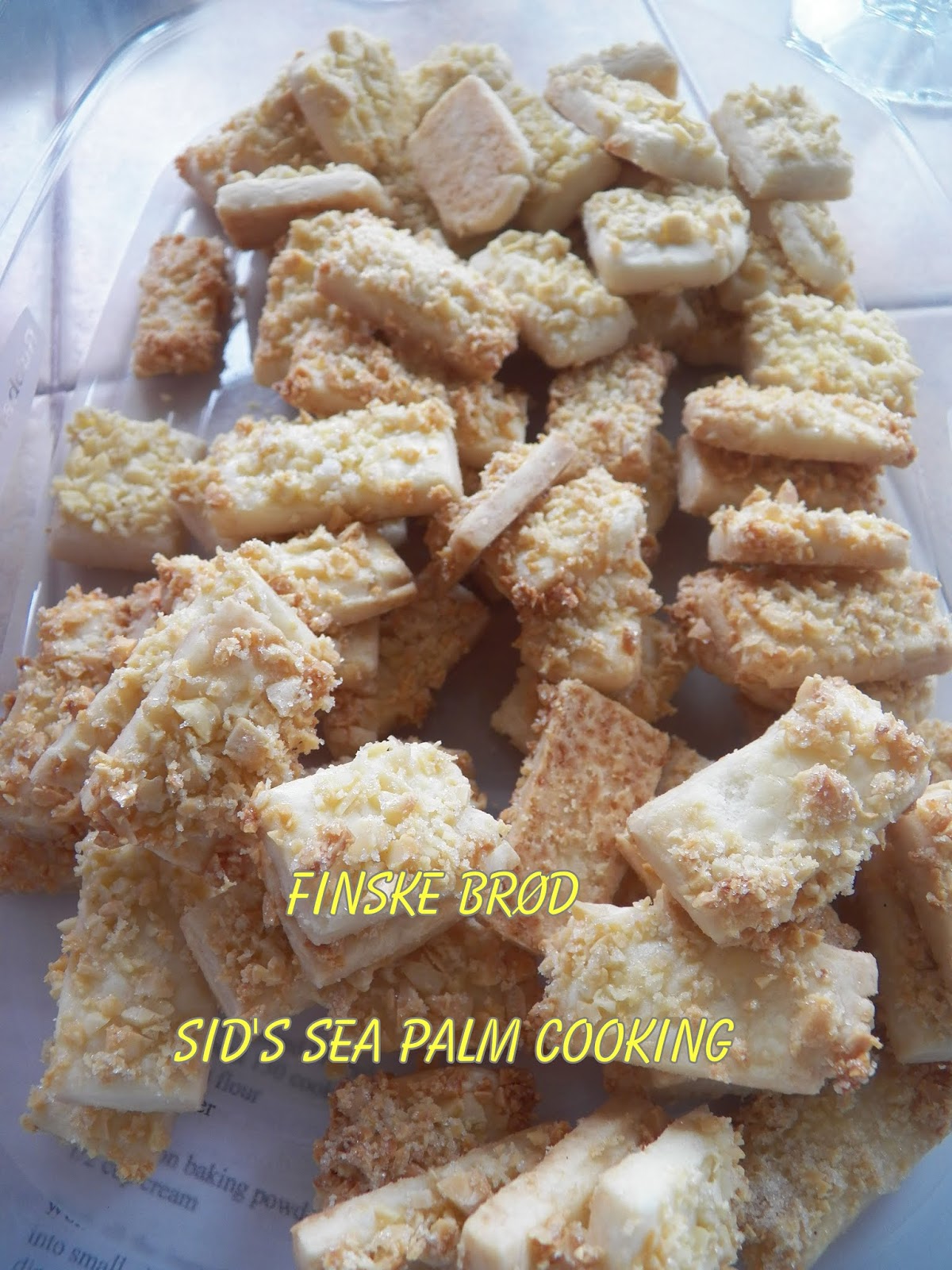 Finsk Brød (Finnish bread aka Danish Shortbread Cookies) - Sid's Sea ...
