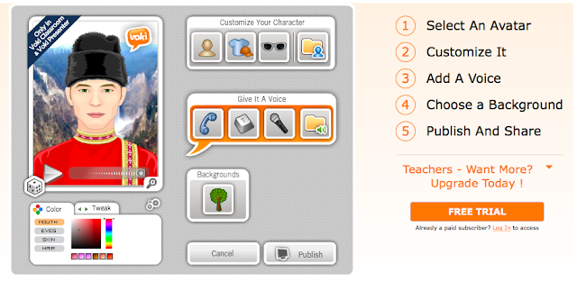 English Language Teaching and Technology: Voki: Personalised Speaking ...