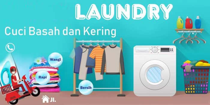 30 Contoh Spanduk Laundry Kiloan yang Menarik - KOSNGOSAN
