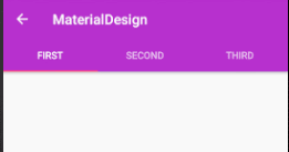 Material Design - TabLayout widget and ViewPager using Fragments.