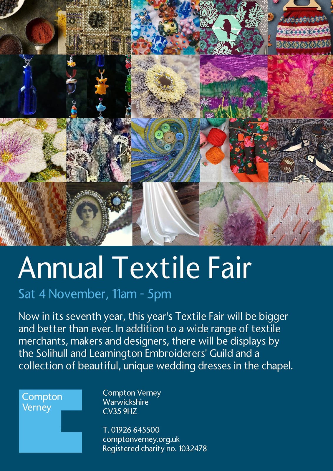 Warwickshire Stitchers: Annual Textile Fair at Compton Verney - 4th ...