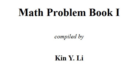 Math Problem Book 1 - MTG-BookShelf