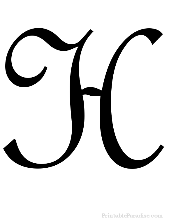 Fancy Cursive Letter H Birthday Letter Fancy Cursive Letter H Birthday Letter