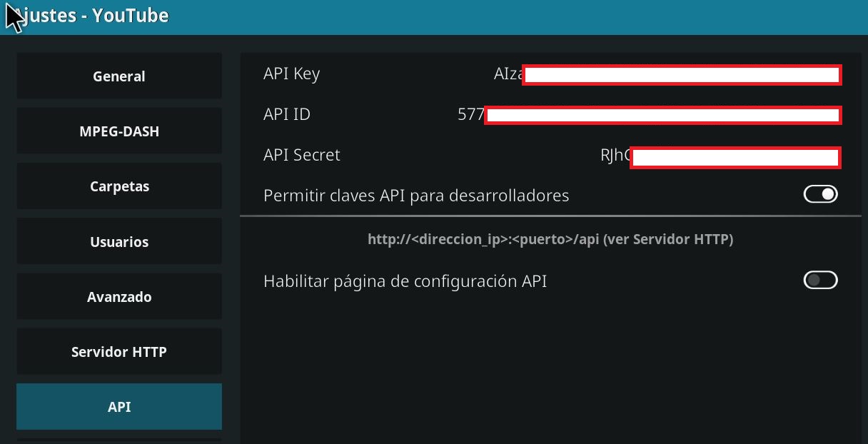 Como crear una API para YOUTUBE - PLUGINSXBMC Como crear una API para YOUTUBE - PLUGINSXBMC