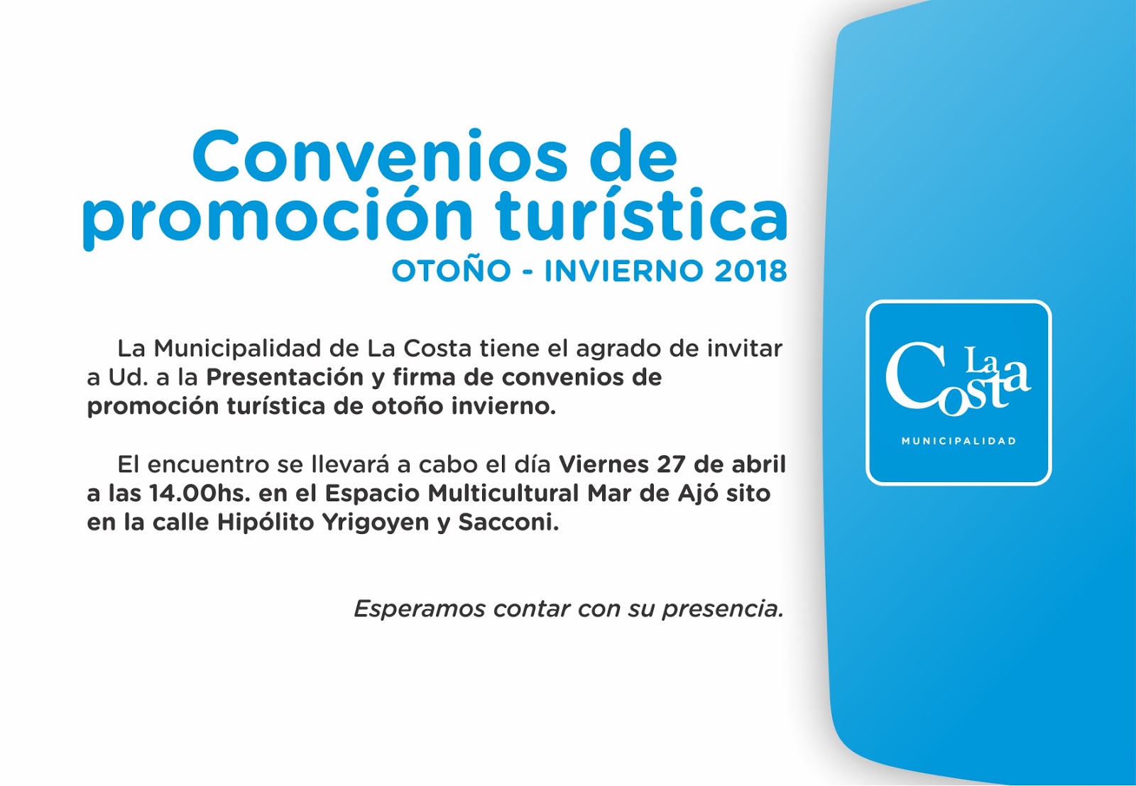 Presentación de convenios de promoción turística otoño – invierno ...