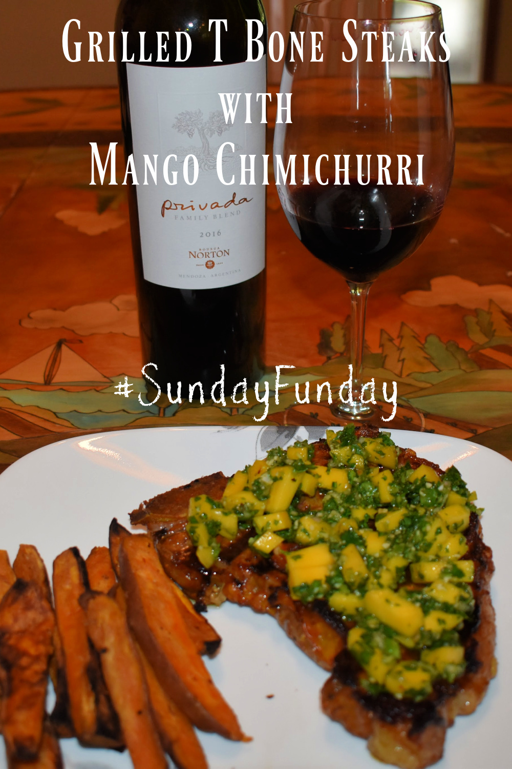 A Day in the Life on the Farm: Grilled Steaks with Mango Chimichurri # ...