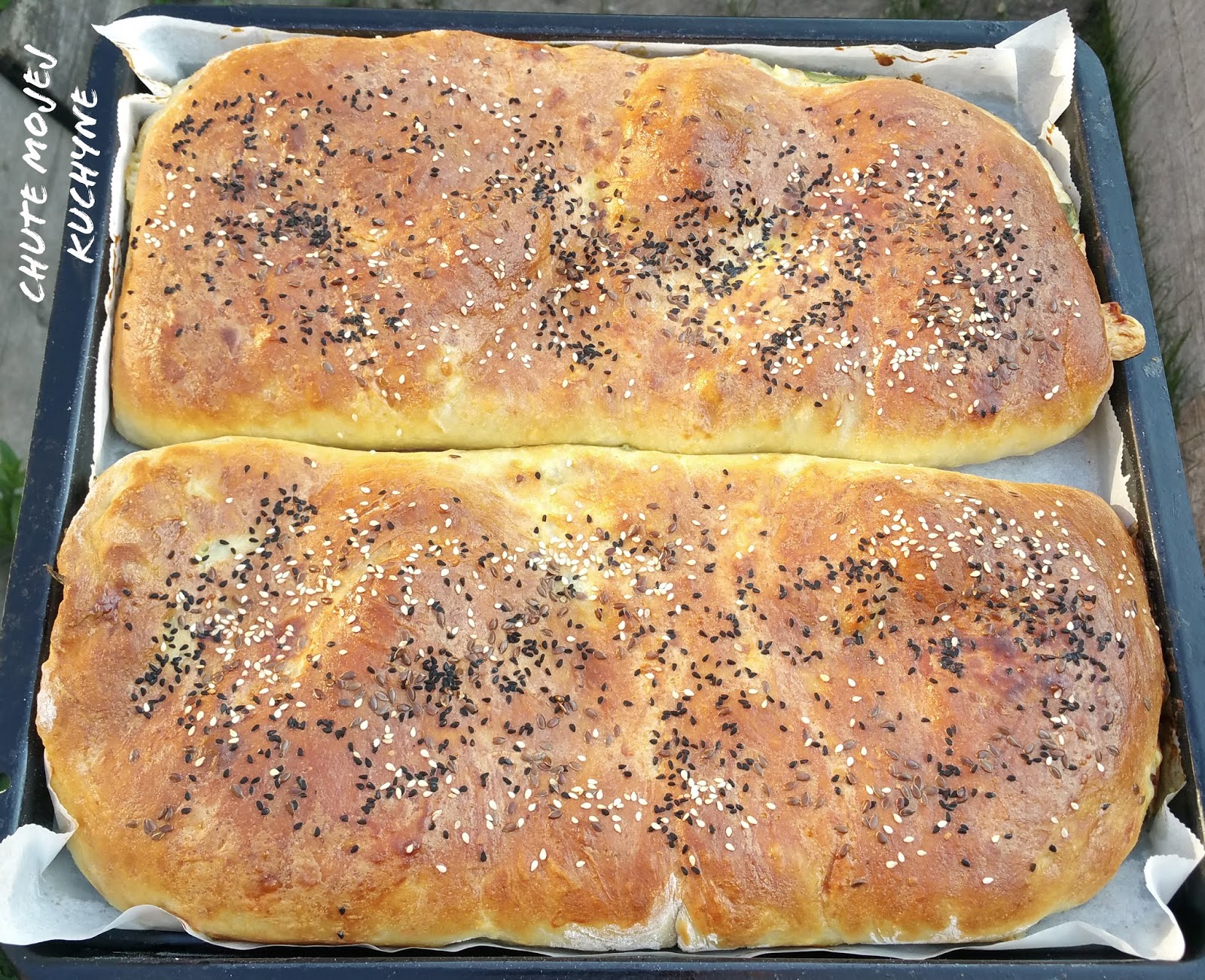 Ispanaklı börek / Špenátový börek zo zemiakového cesta
