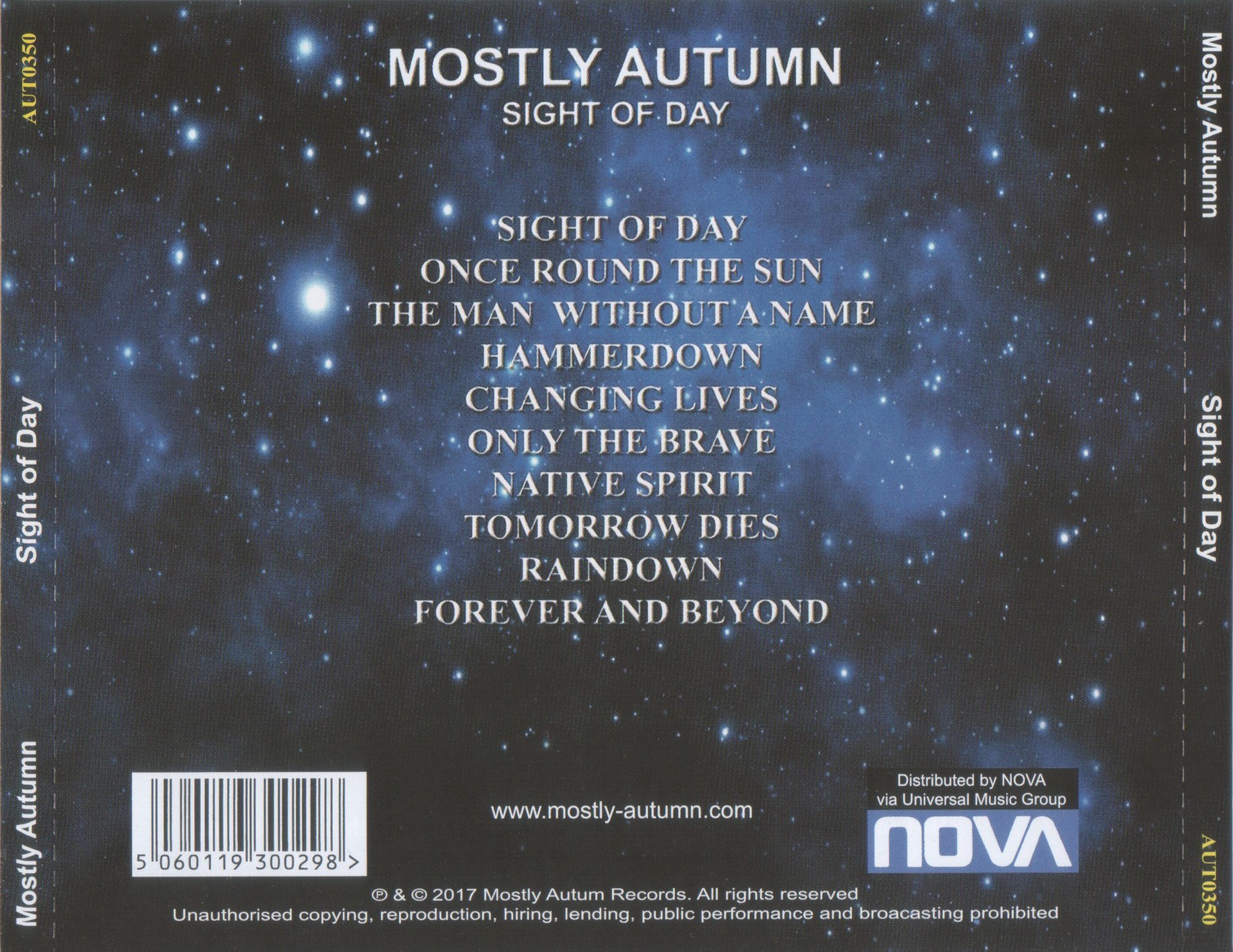 Classic Rock Covers Database: Mostly Autumn - Sight of Day (2017)