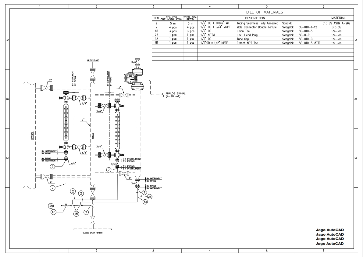 Download Hook-Up LG & LT DWG AutoCAD Free
