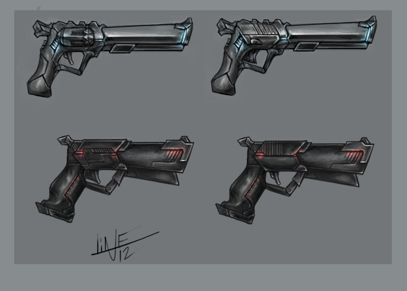 LINE BERING: Project Blade Runner - Gun Concepts