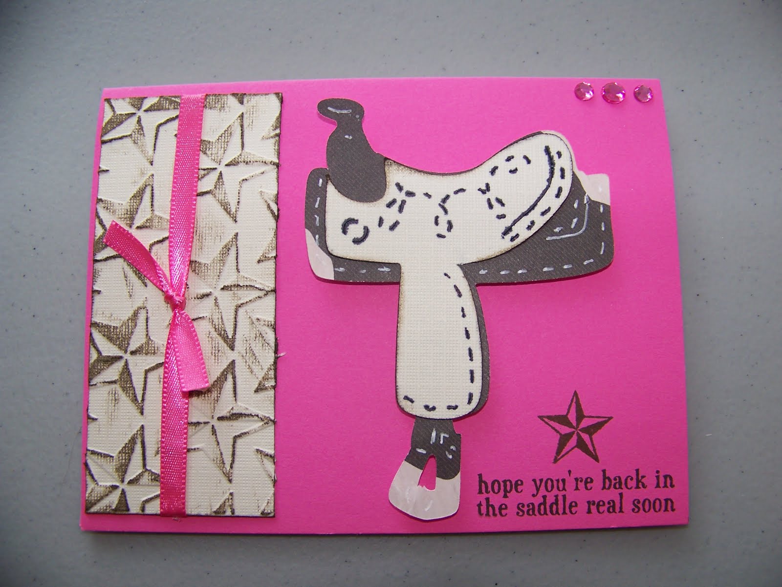 Jen Luvs Cricut Corner: Saddle card