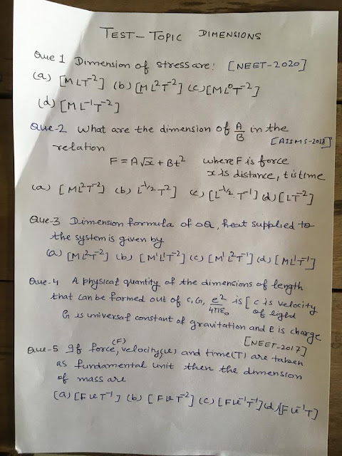 SOLUTION TOPIC DIMENSION ANALYSIS NEET NUMERICALS PDF solution-topic-dimension-analysis-neet-numericals-pdf