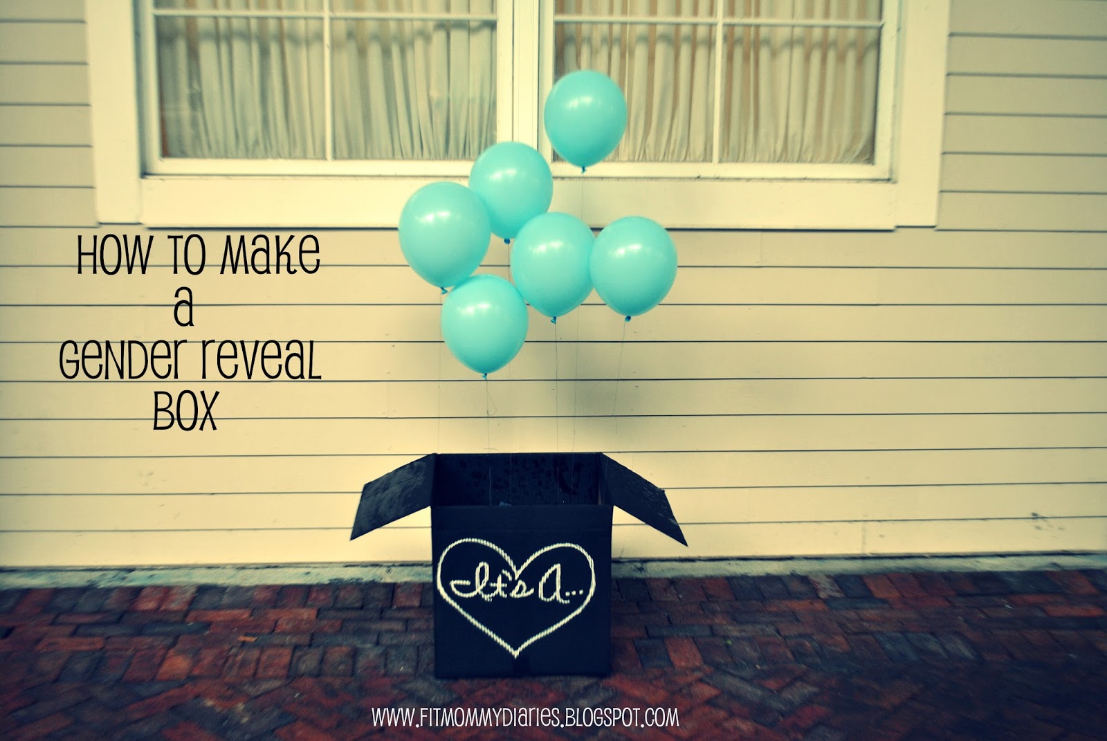 Diary Of A Fit Mommy How To Make A Gender Reveal Balloon Box Tutorial