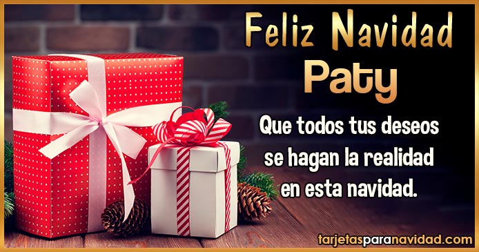 Feliz Navidad Paty