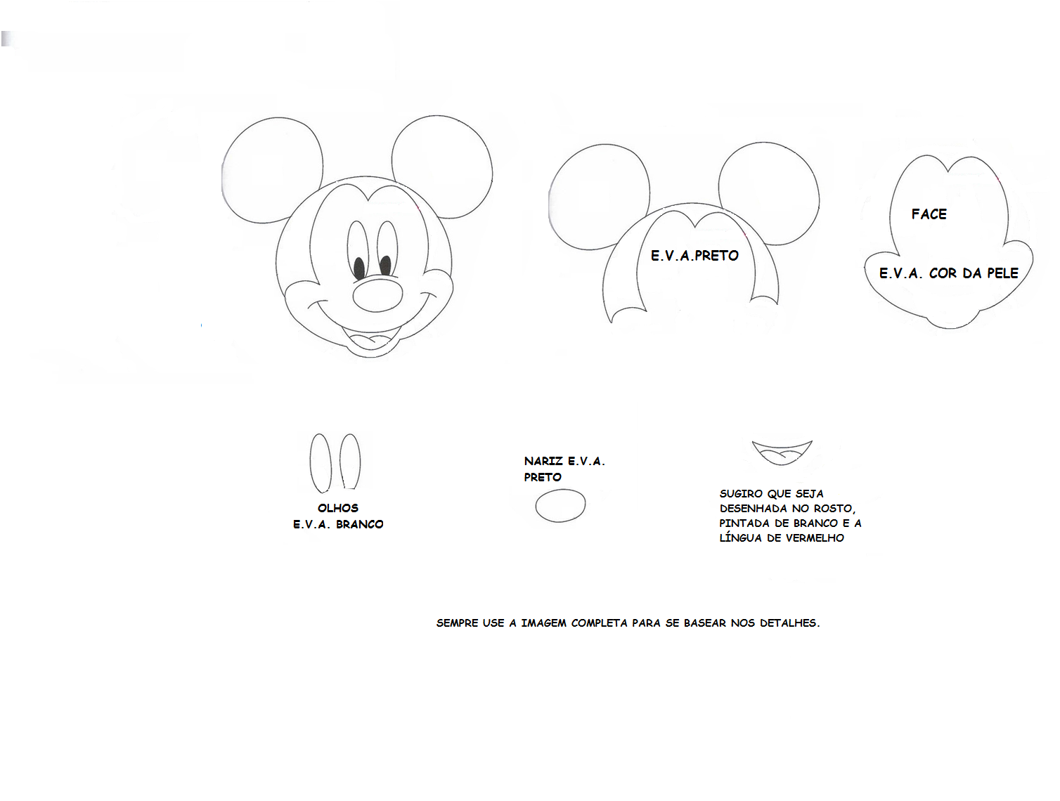 CESTINHA CARA DO MICKEY COM MOLDE