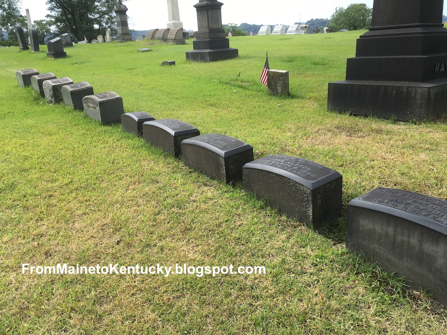 From Maine to Kentucky: Tombstone Tuesday ~ Alston Plot at Union Dale ...