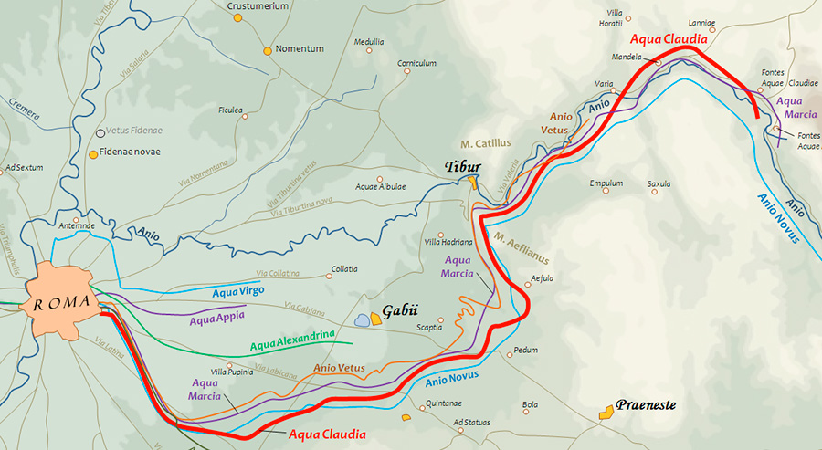 romanoimpero.com: ACQUEDOTTO CLAUDIO