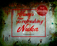 MTK's Card Craft: Nuka Cola Clock from Fallout 3.