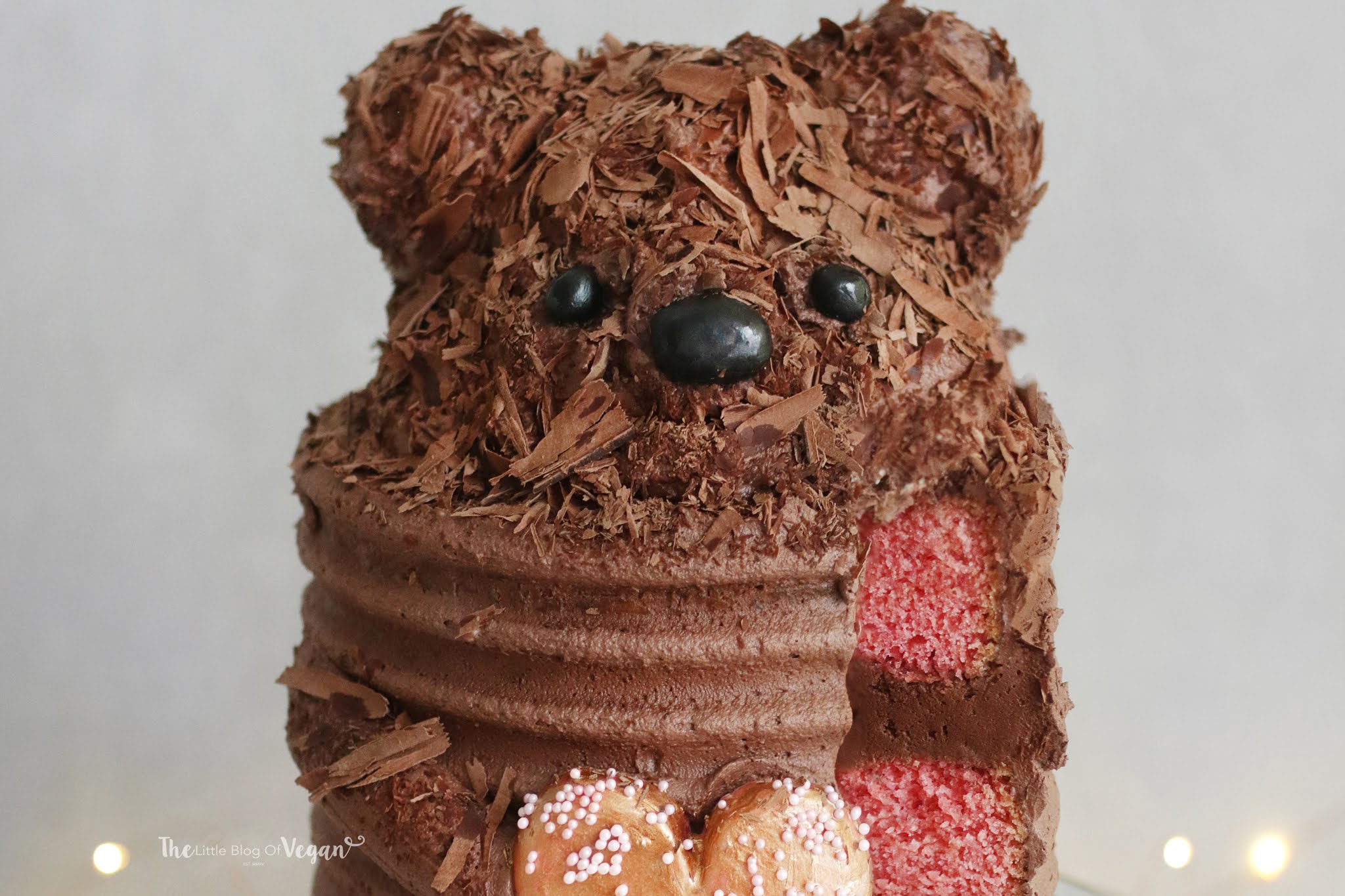 Chocolate bear cake recipe - The Little Blog Of Vegan
