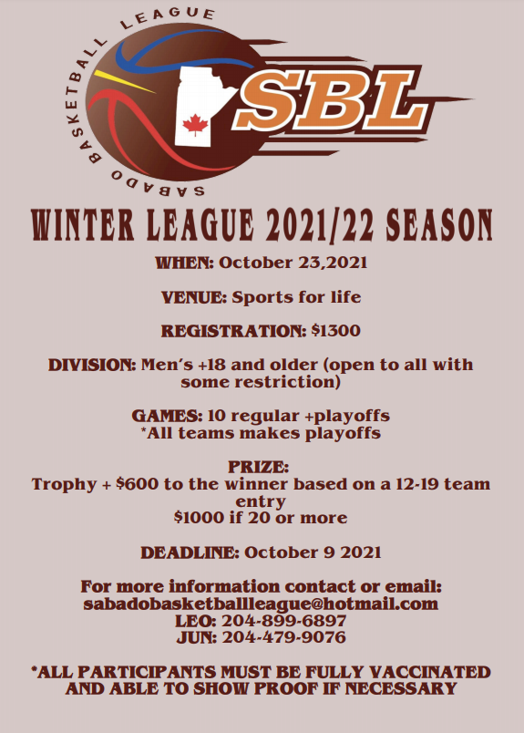 DEADLINE OCT 9: Sabado Basketball League Taking Registrations for 2021 ...