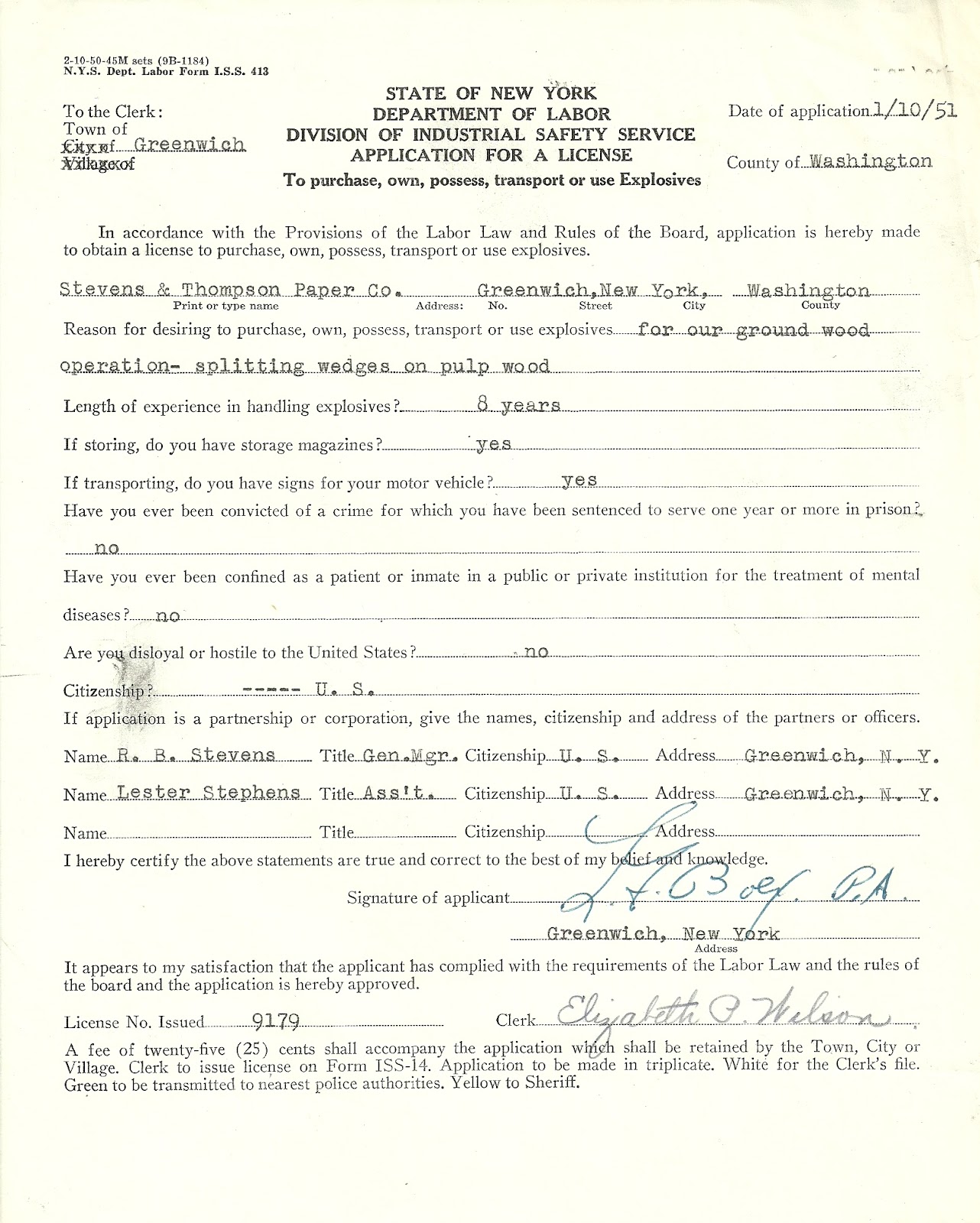 Greenwich History 2012