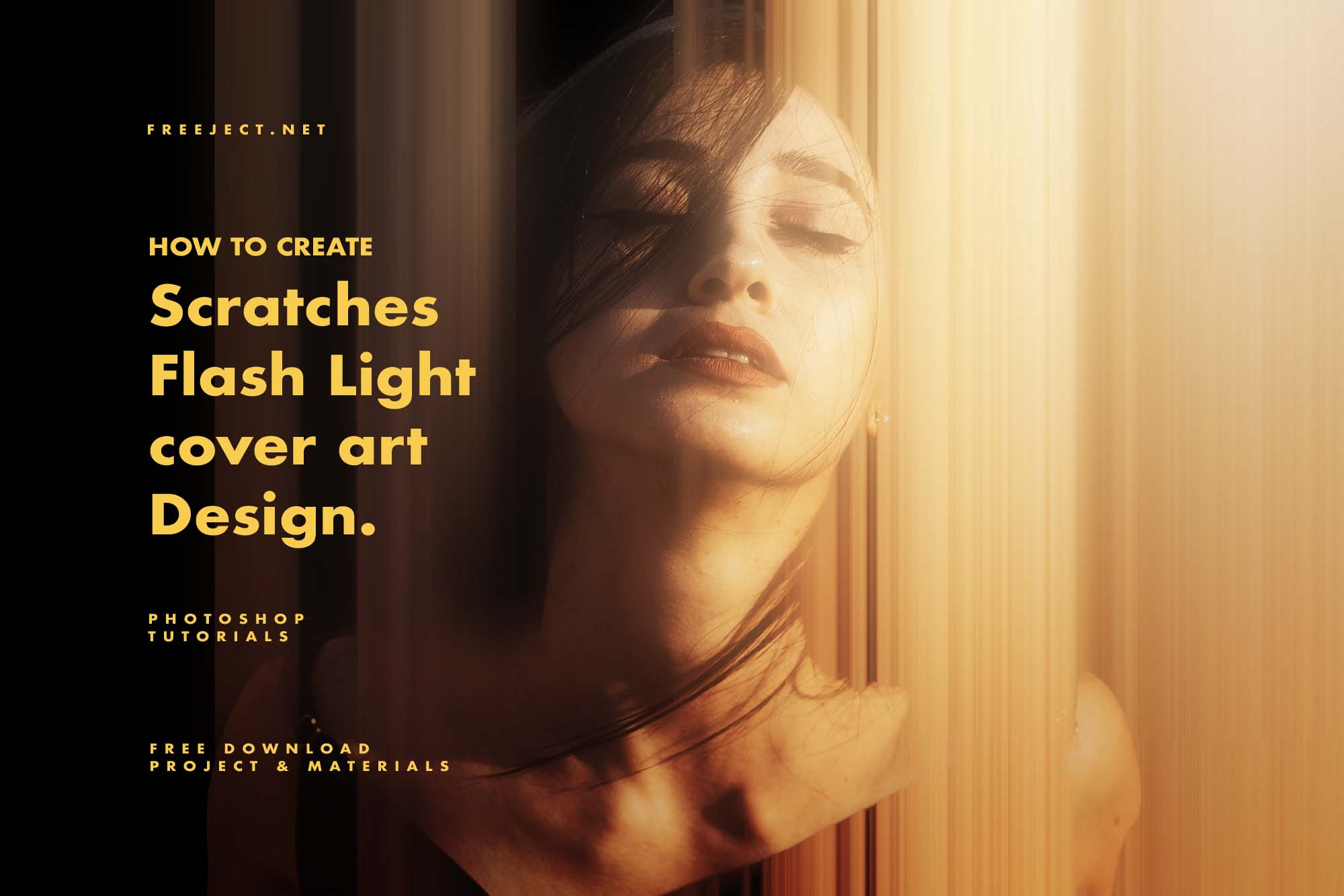 How to Create Scratches Flash Light Cover Art Design - Photoshop Tutorials