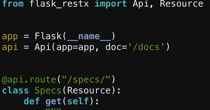 Documenting REST API with Flask-Restx