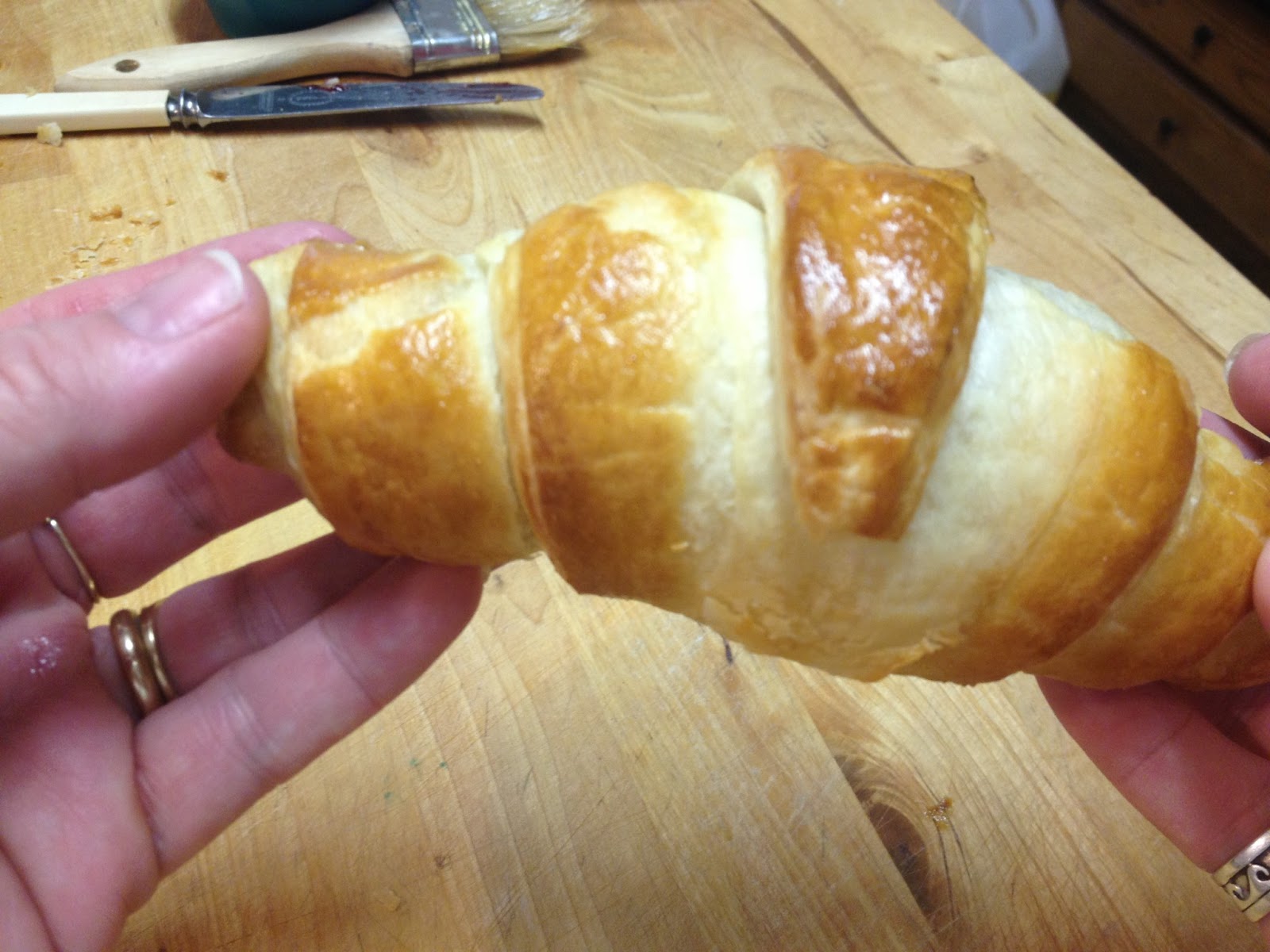 Tracy Cooks in Austin: Croissants Rich Buttery Delicious and a new method