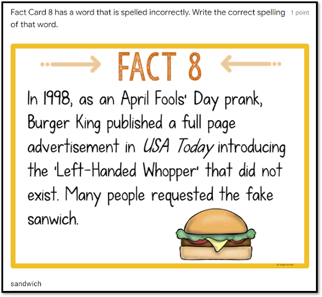 April Fools Day Fun Facts - Classroom Freebies