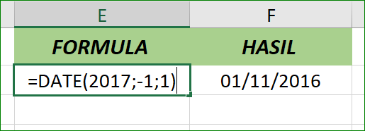 Fungsi Excel DATE - ExcelManiacs