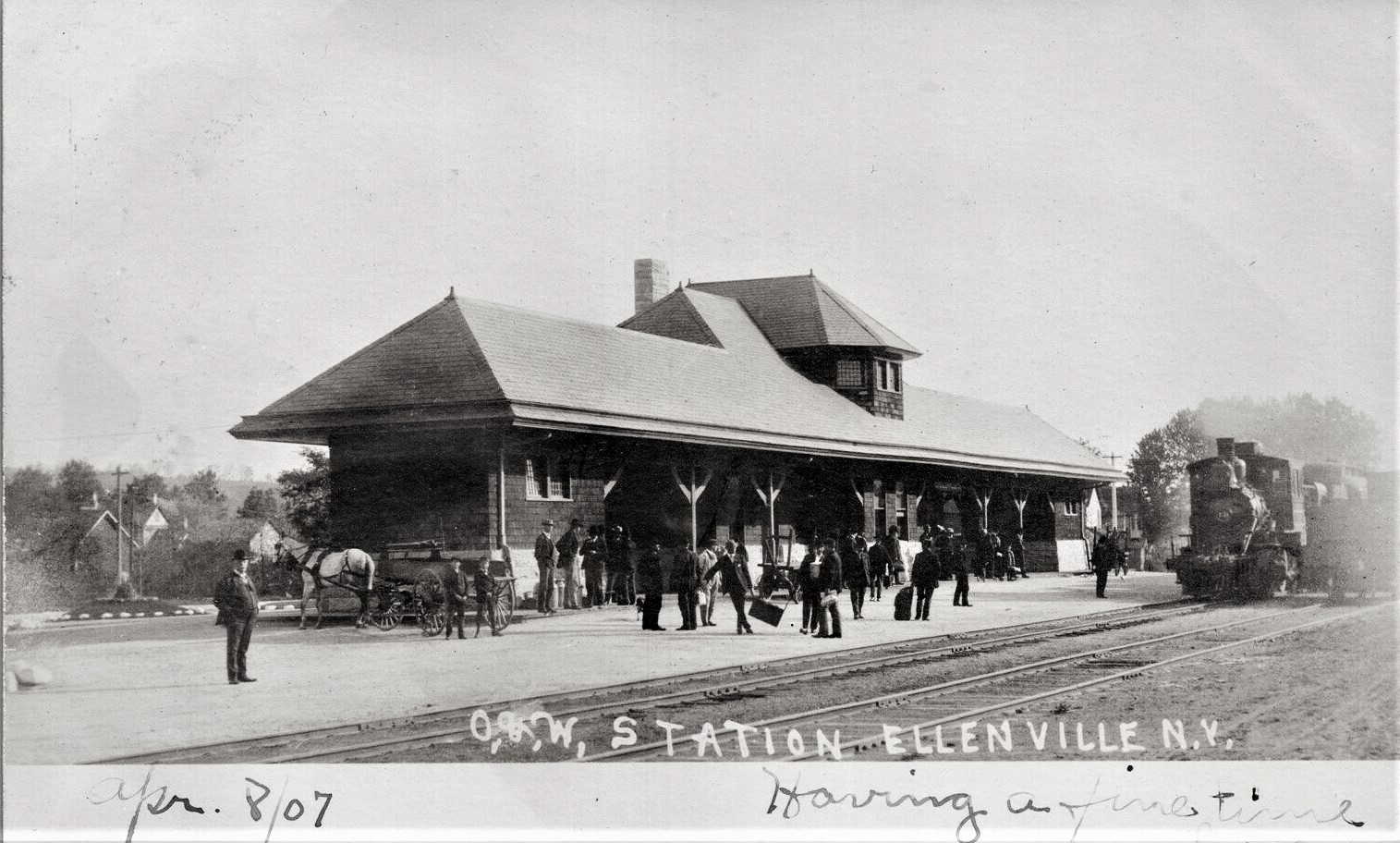 Vintage Railroad Pictures: New York, Ontario & Western Depot ...