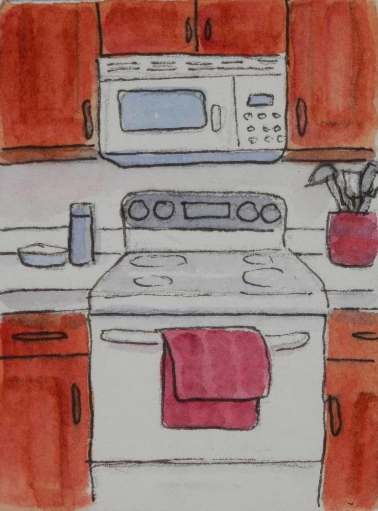 Watercolors by Joan 2: Kitchen Sketches