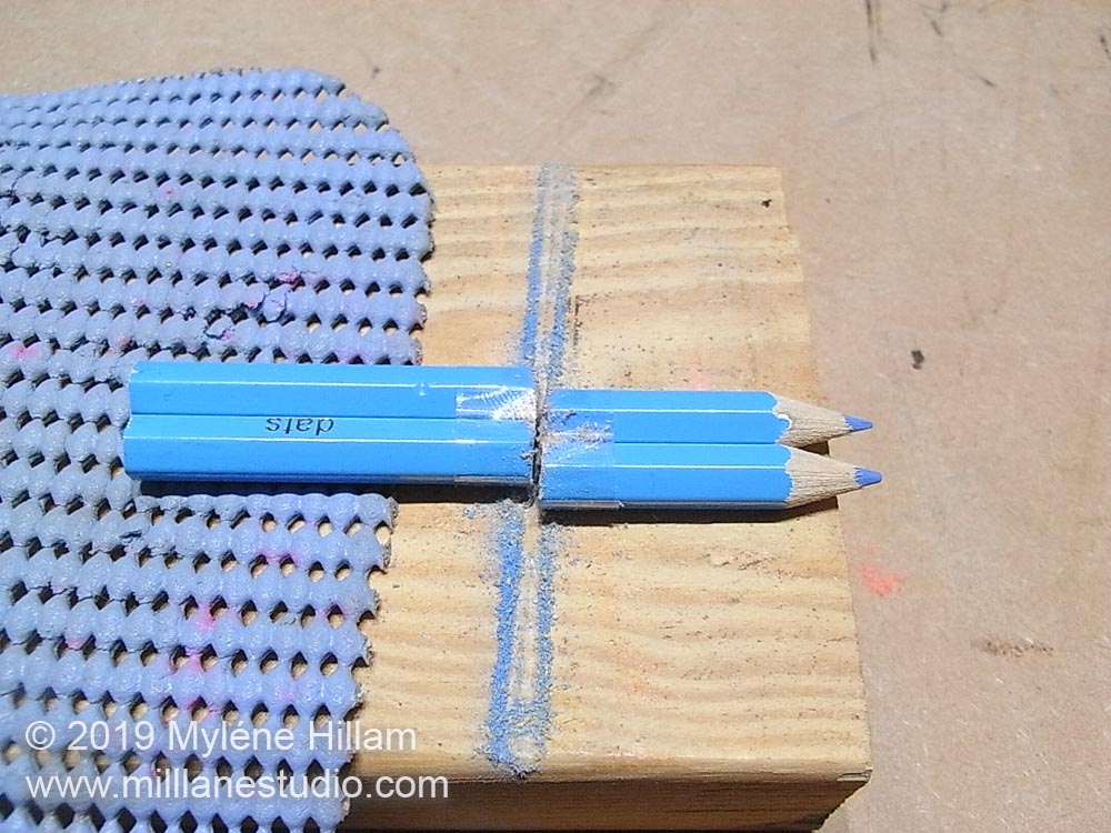 Coloured Pencil Resin Stretch Bracelet | Mill Lane Studio